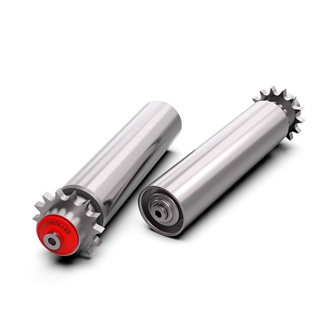 Galvanised Steel Conveyor Driven Roller Large Transfer Torque With ...